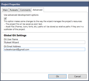Advanced development and Git integration – Ruleset Wizard